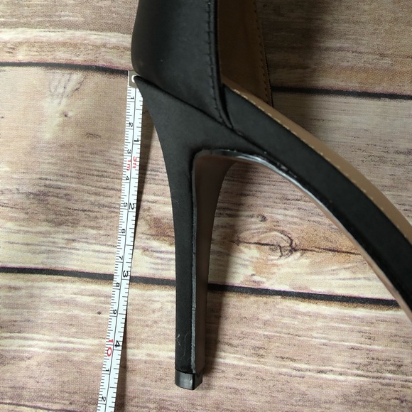 Shoes | Black Ruffle Heels Nwot | Poshmark